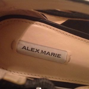 Alex Marie | Shoes | Alex Marie Black Suede Heels | Poshmark